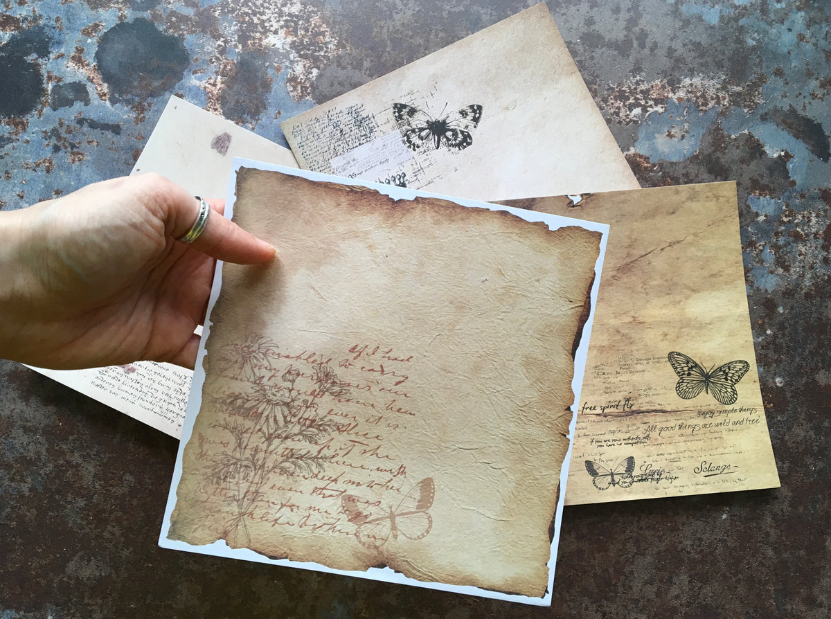 Extra large sticker sheets 'Old Paper' theme for journaling and ...