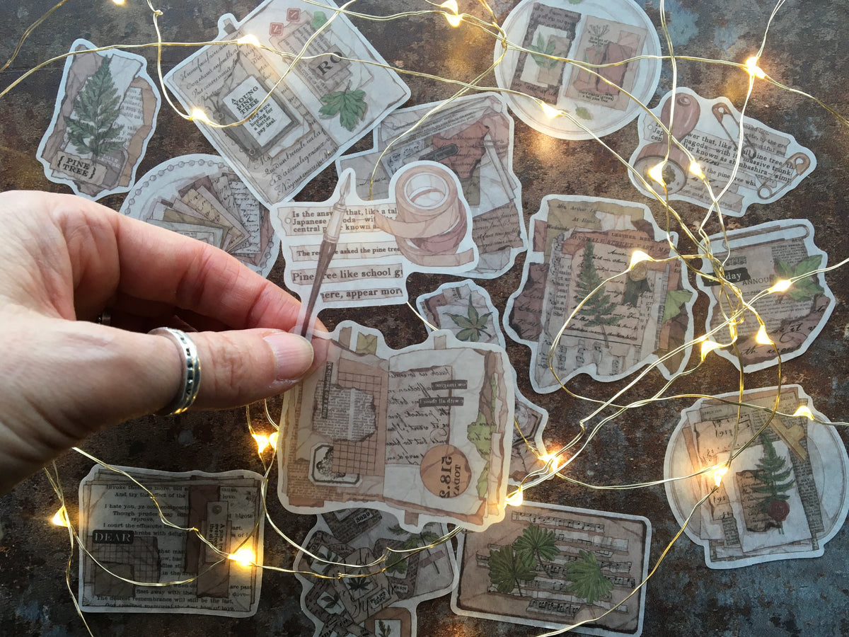 'Journaling themed' sticker mix for paper crafting and scrapbooking ...