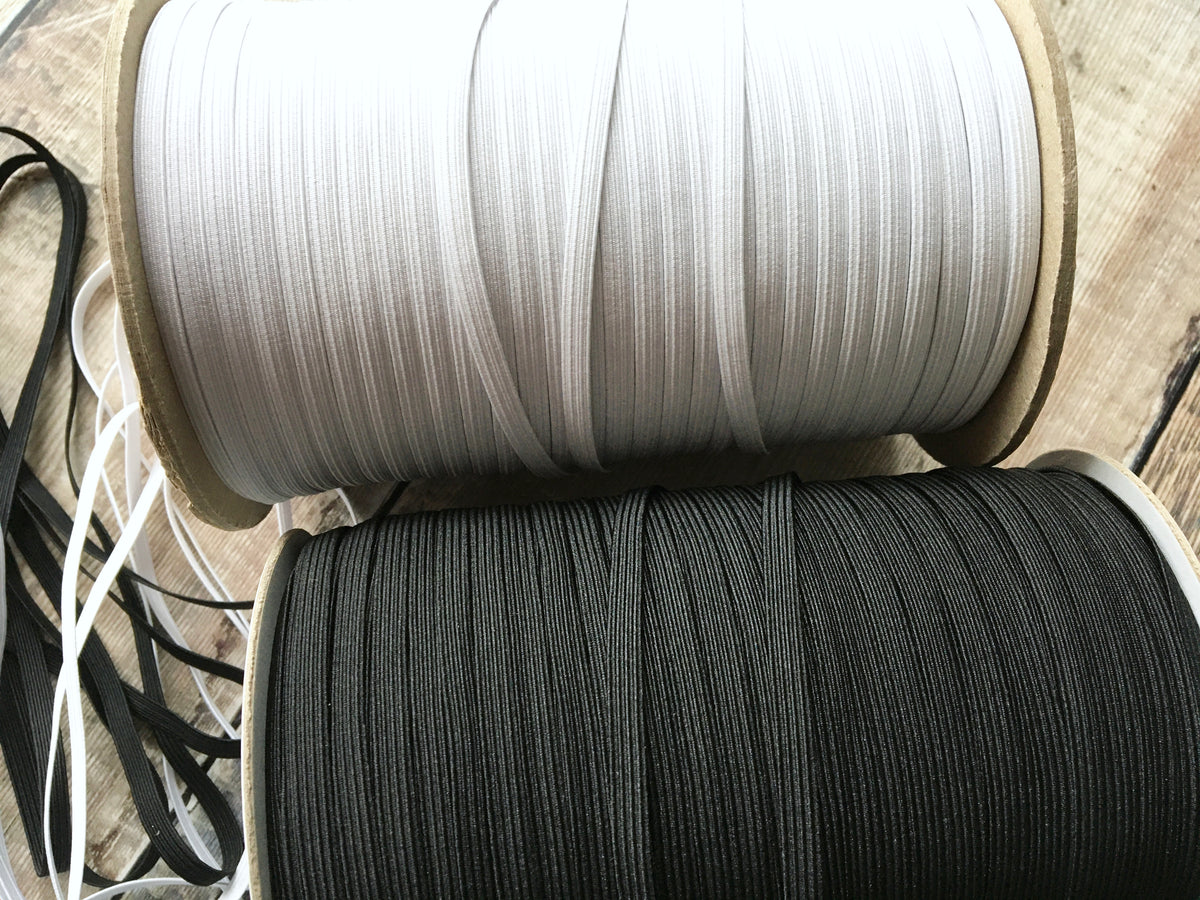 Flat elastic cord for mask making and general sewing – BluebellHillCrafts